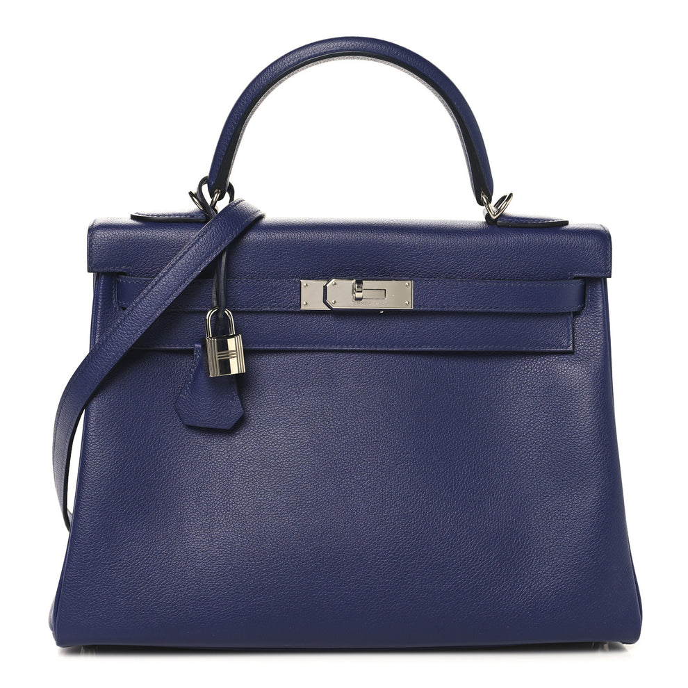 Hermes Evercolor Verso Kelly Retourne 32 Bleu Encre Bleu Zellige ...
