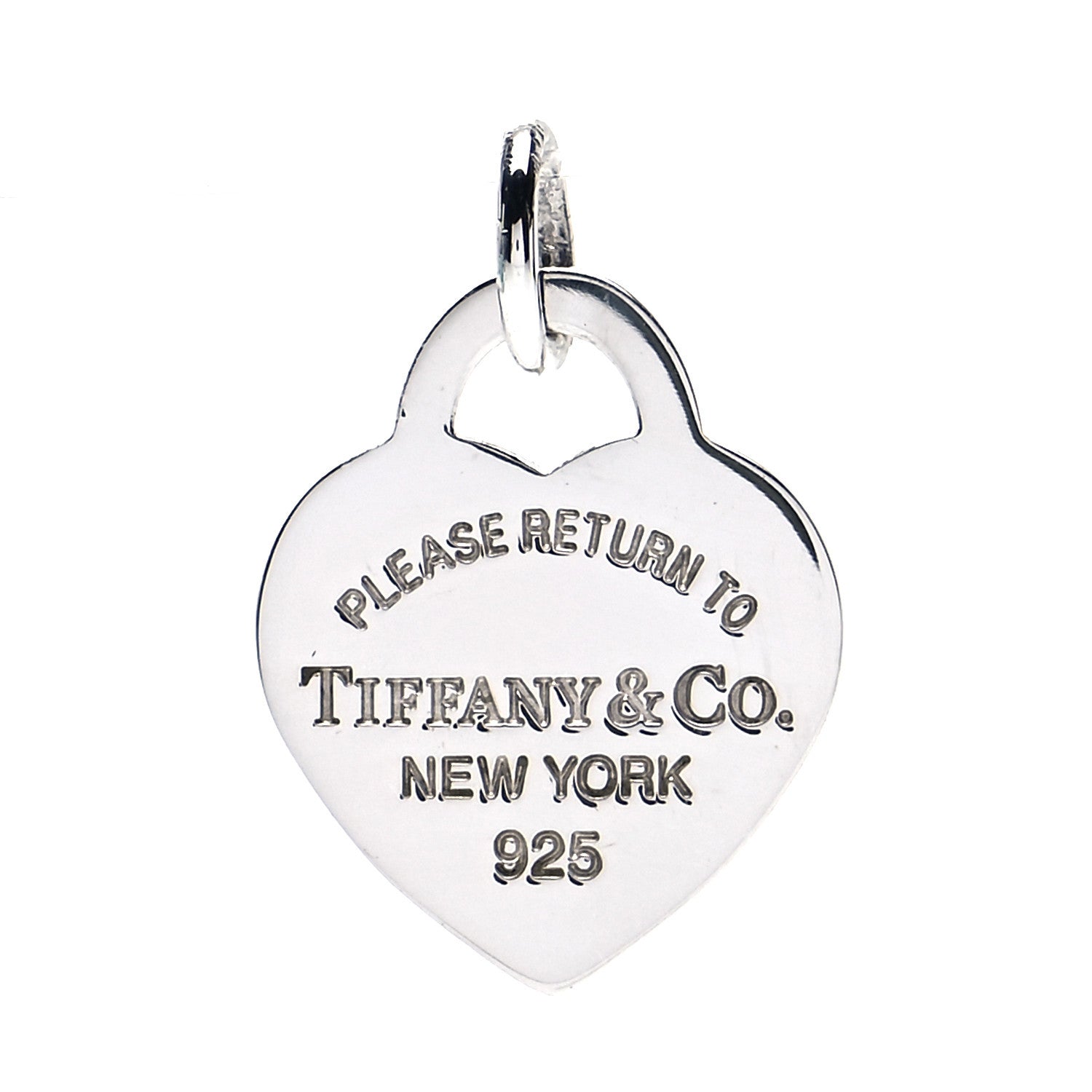 Tiffany Sterling Silver Enamel Small Return To Tiffany Heart Tag Charm ...