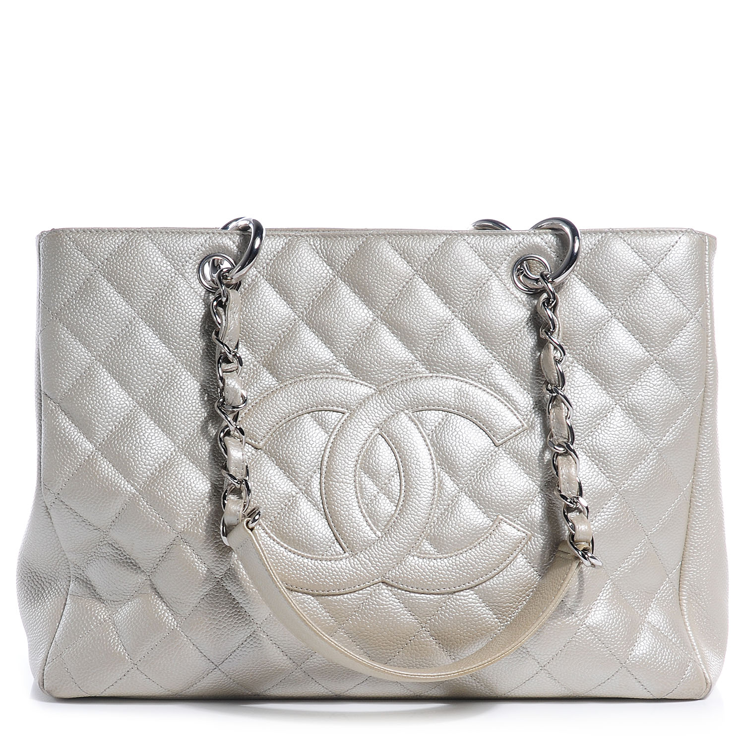 Chanel Caviar Quilted Grand Shopping Tote GST Pearl 65432 – FASHIONPHILE