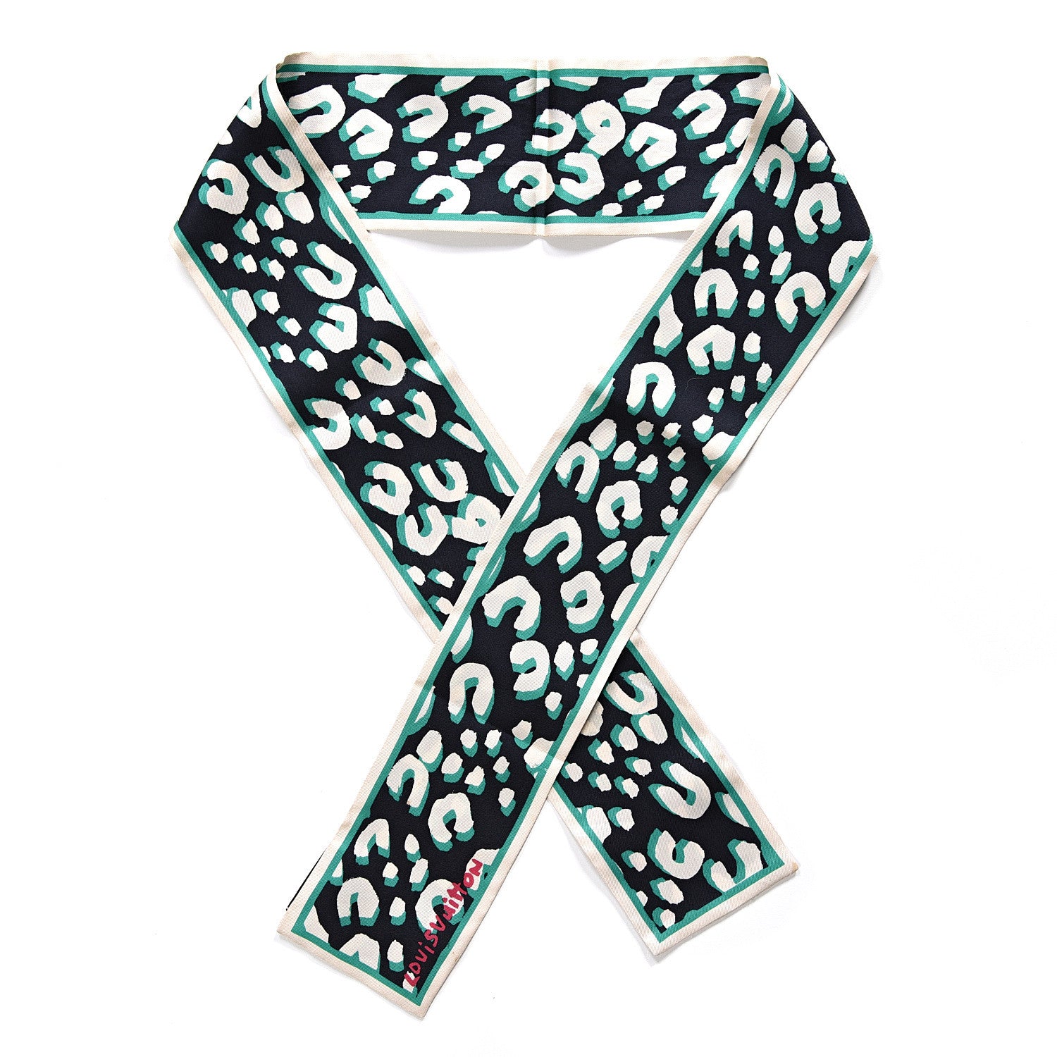 Louis Vuitton Silk Leopard Bandeau Blue Infini 555218 – FASHIONPHILE