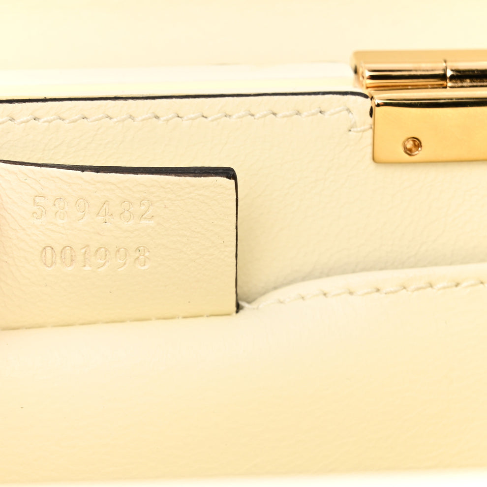 Gucci Plexiglass Mini Sylvie 1969 Top Handle Bag Ivory 1725731 ...