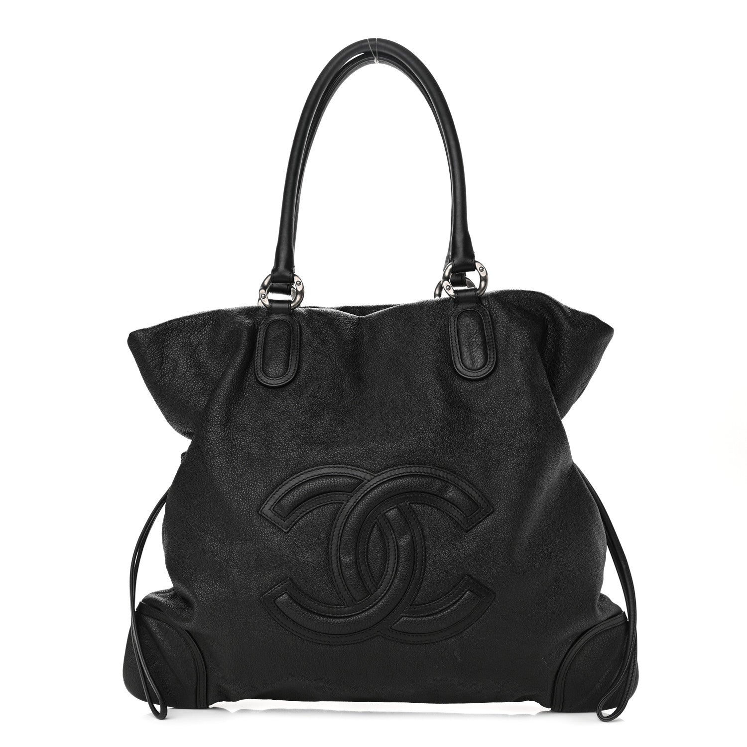 Chanel Calfskin CC Shoulder Bag Black 1113291 – FASHIONPHILE