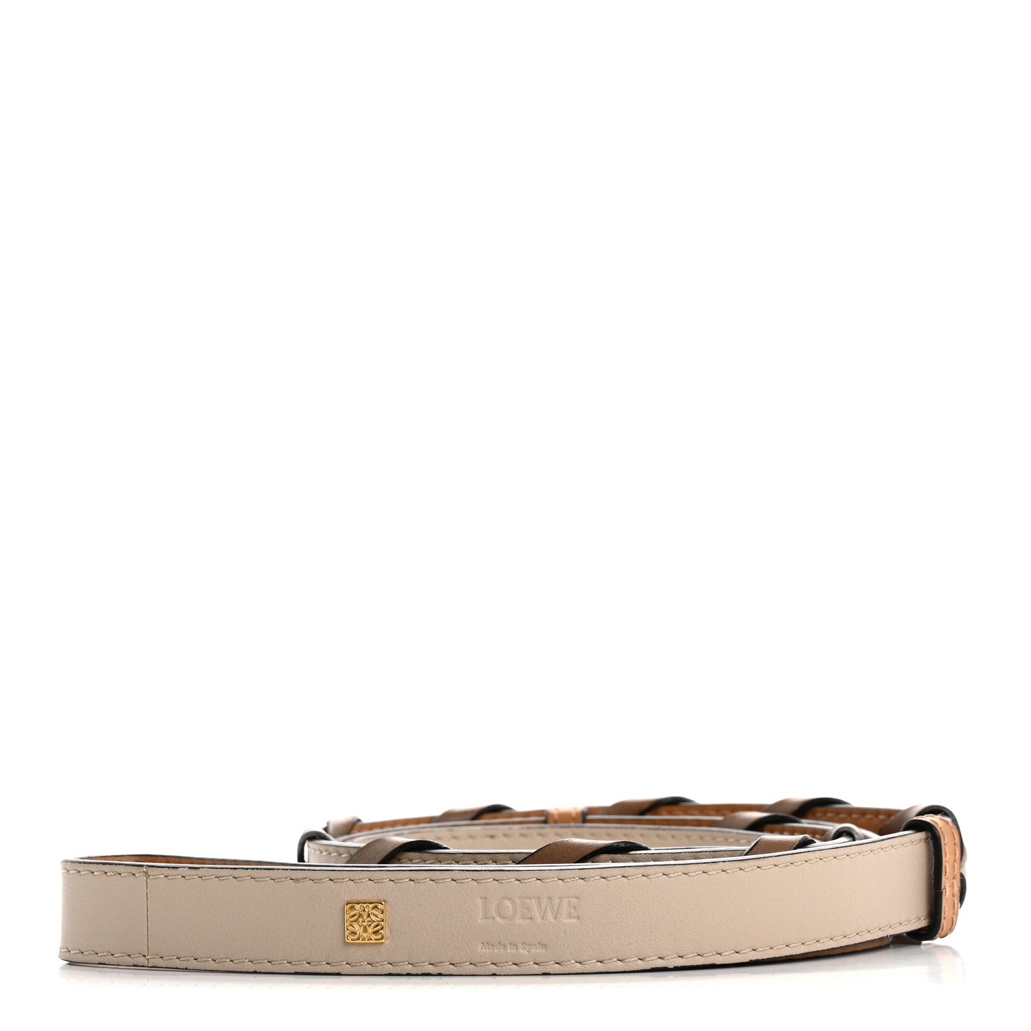 Loewe Calfskin Braided Loop Strap Light Caramel Sand Multicolor 1713862 ...