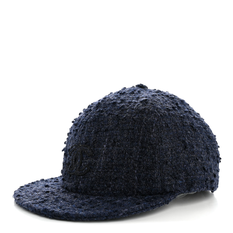 Chanel Tweed CC Cap Hat L Blue 1880838 – FASHIONPHILE