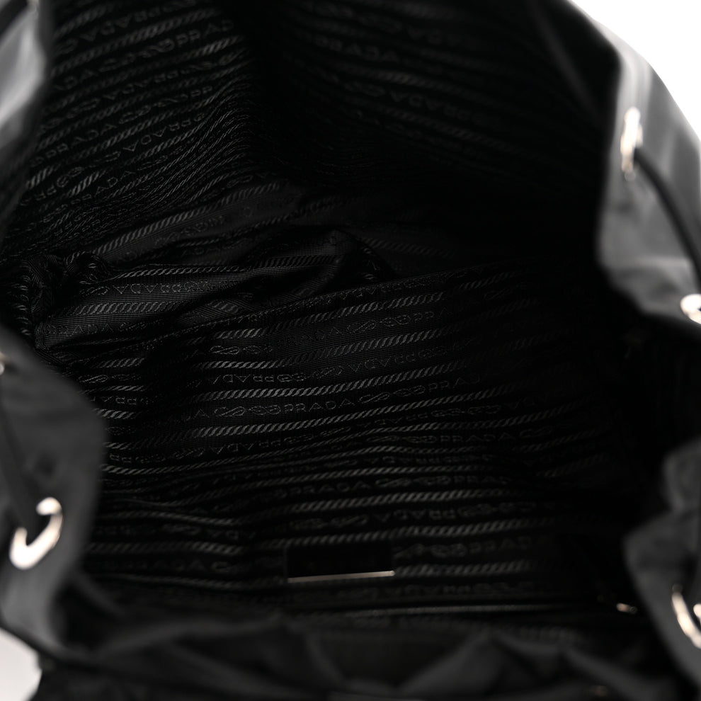 Prada Re-Nylon Vela Saffiano Medium Backpack Black 1778028 – FASHIONPHILE