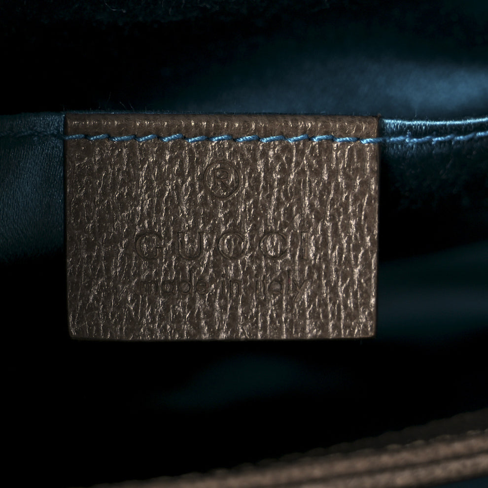 Gucci GG Supreme Monogram Web Small Ophidia Chain Shoulder Bag Brown ...