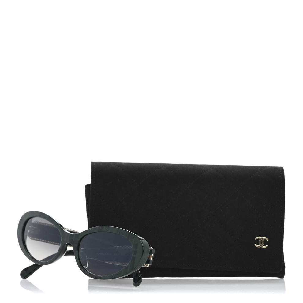 Chanel Acetate Oval Sunglasses 5515-A Green 1659796 – FASHIONPHILE