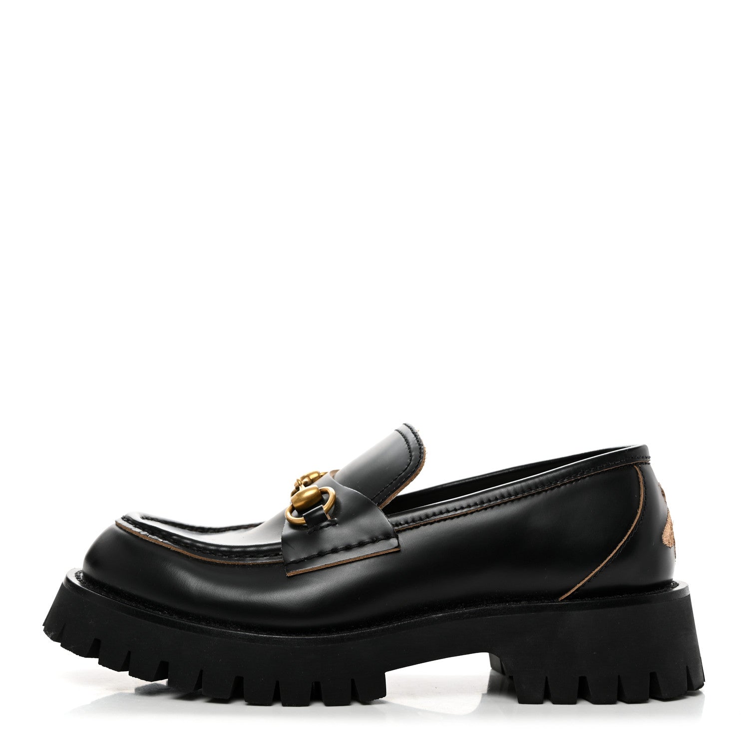Gucci Cordovan Lux Womens Harald Horsebit 25mm Platform Loafers 38.5 ...
