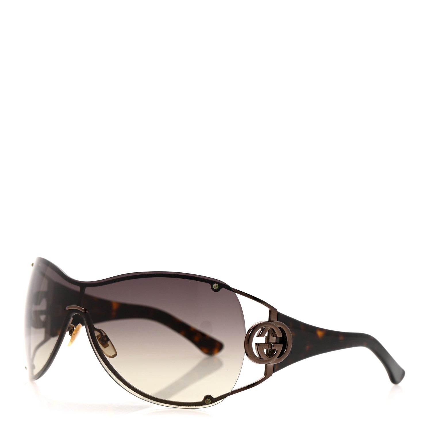 Gucci Tortoise Shell GG Sunglasses 2802/S Antique Gold 1755622 ...