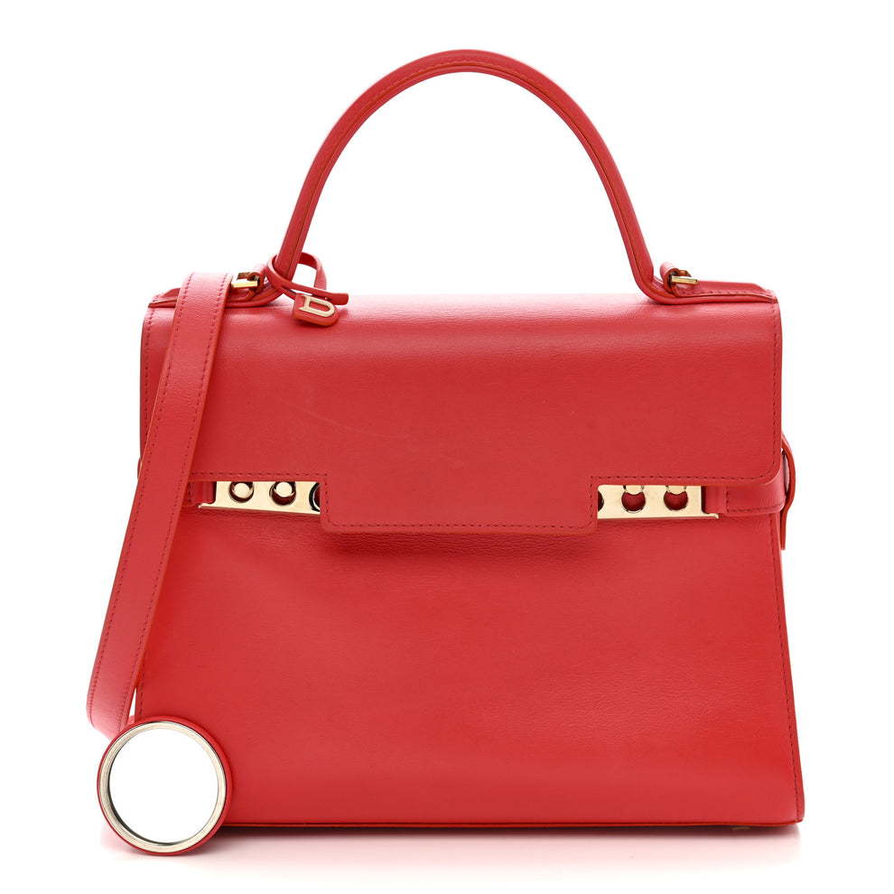 Delvaux Calfskin MM Tempete Satchel Coral 1767261 – FASHIONPHILE