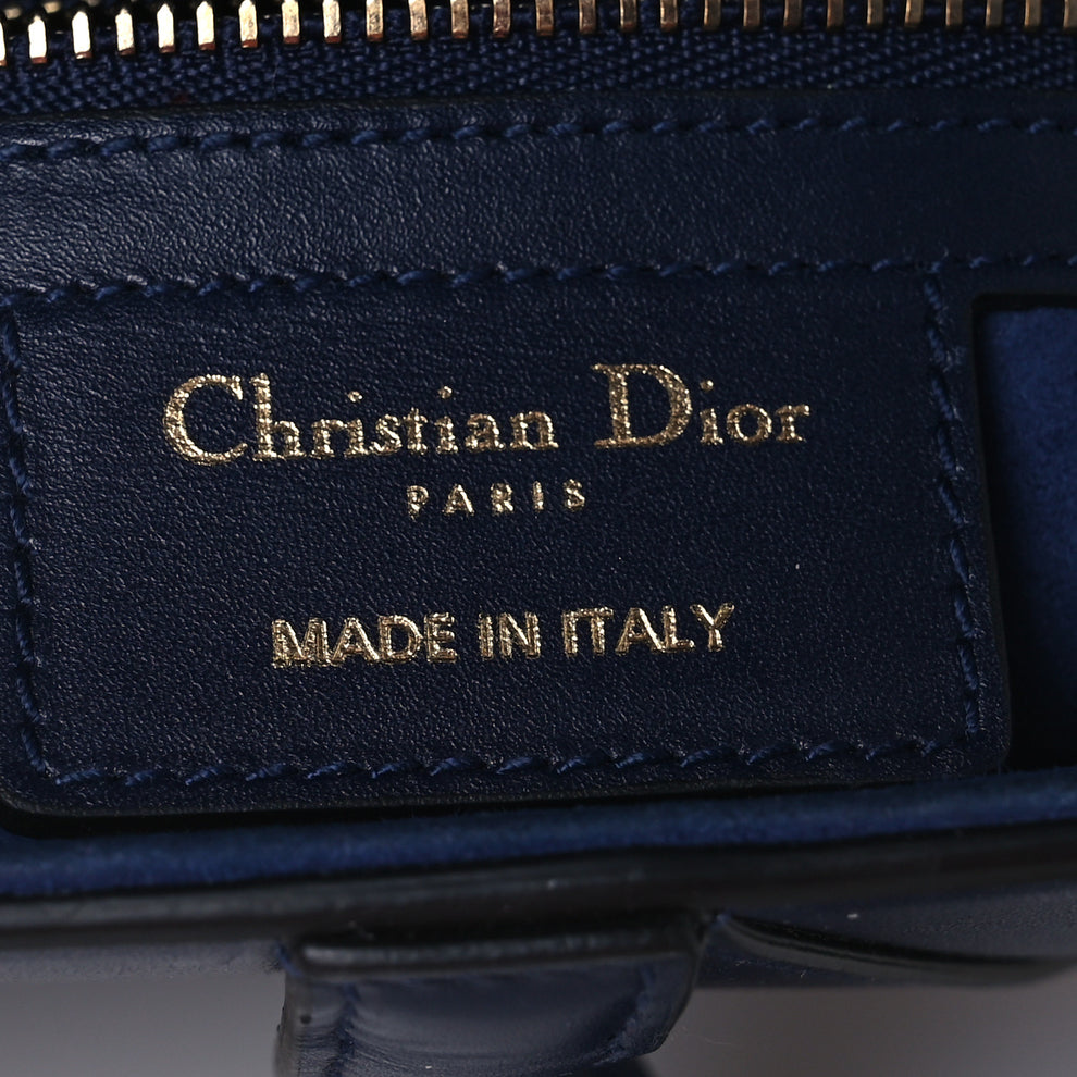 Christian Dior Calfskin Saddle Bag Blue 1803942 – FASHIONPHILE