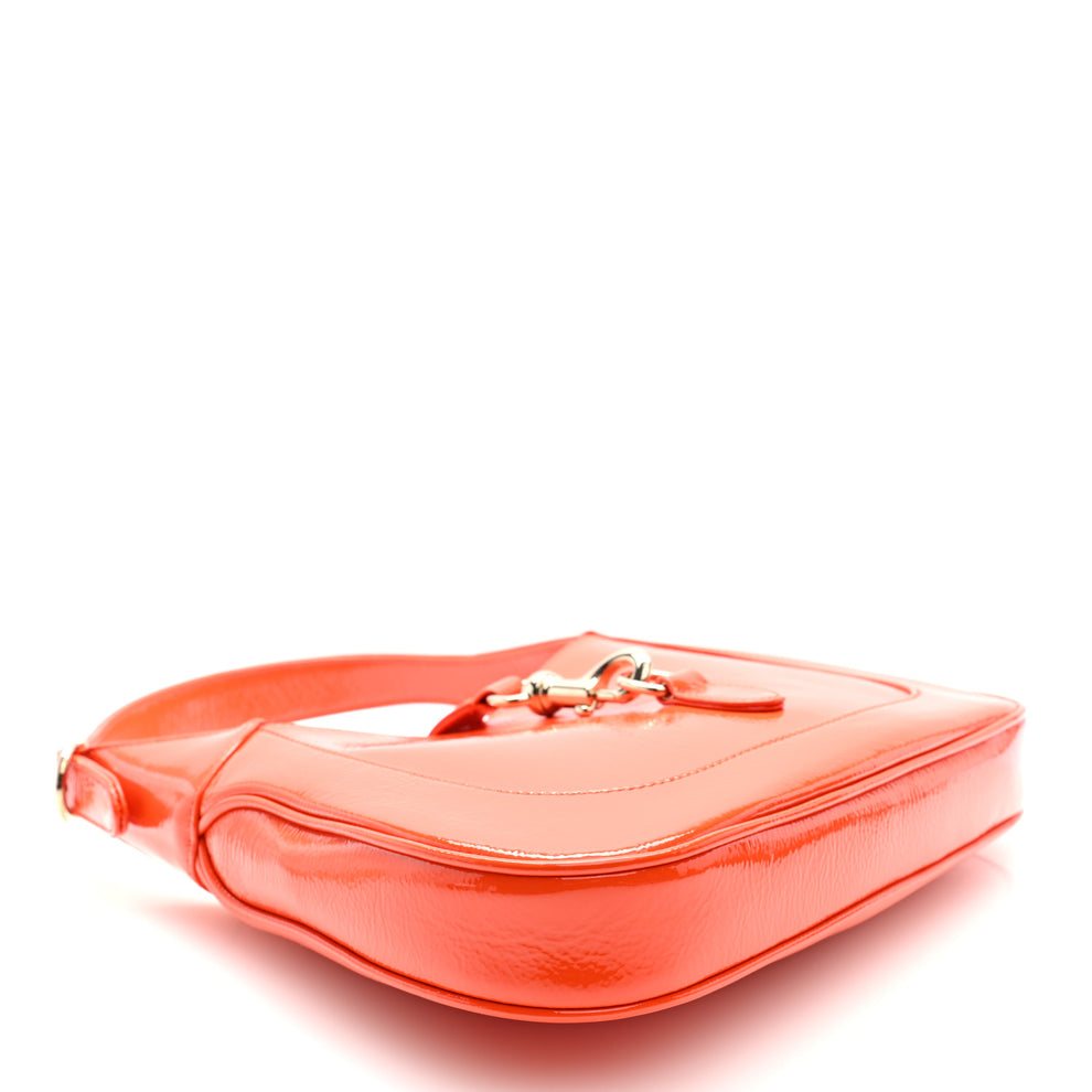 Gucci Patent Calfskin Small Jackie Shoulder Bag Orange 1794057 ...