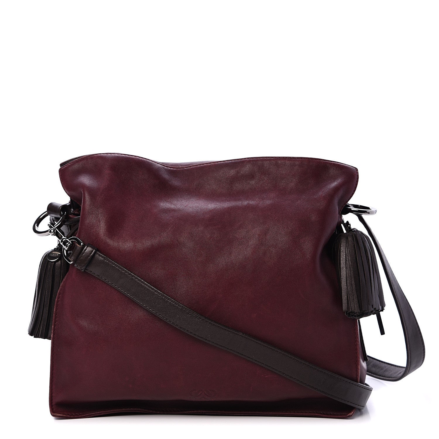 Loewe Nappa Small Flamenco Shoulder Bag Wine 552871 – FASHIONPHILE