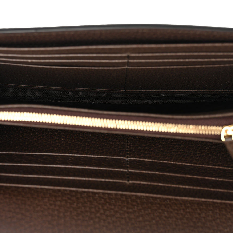 Gucci GG Supreme Monogram Textured Dollar Calfskin Blondie Continental ...