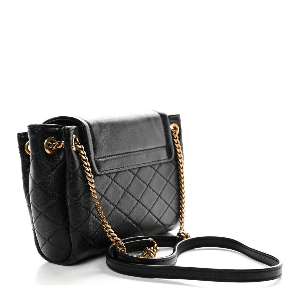 Saint Laurent Lambskin Quilted Monogram Mini Nolita Black 1824088 ...