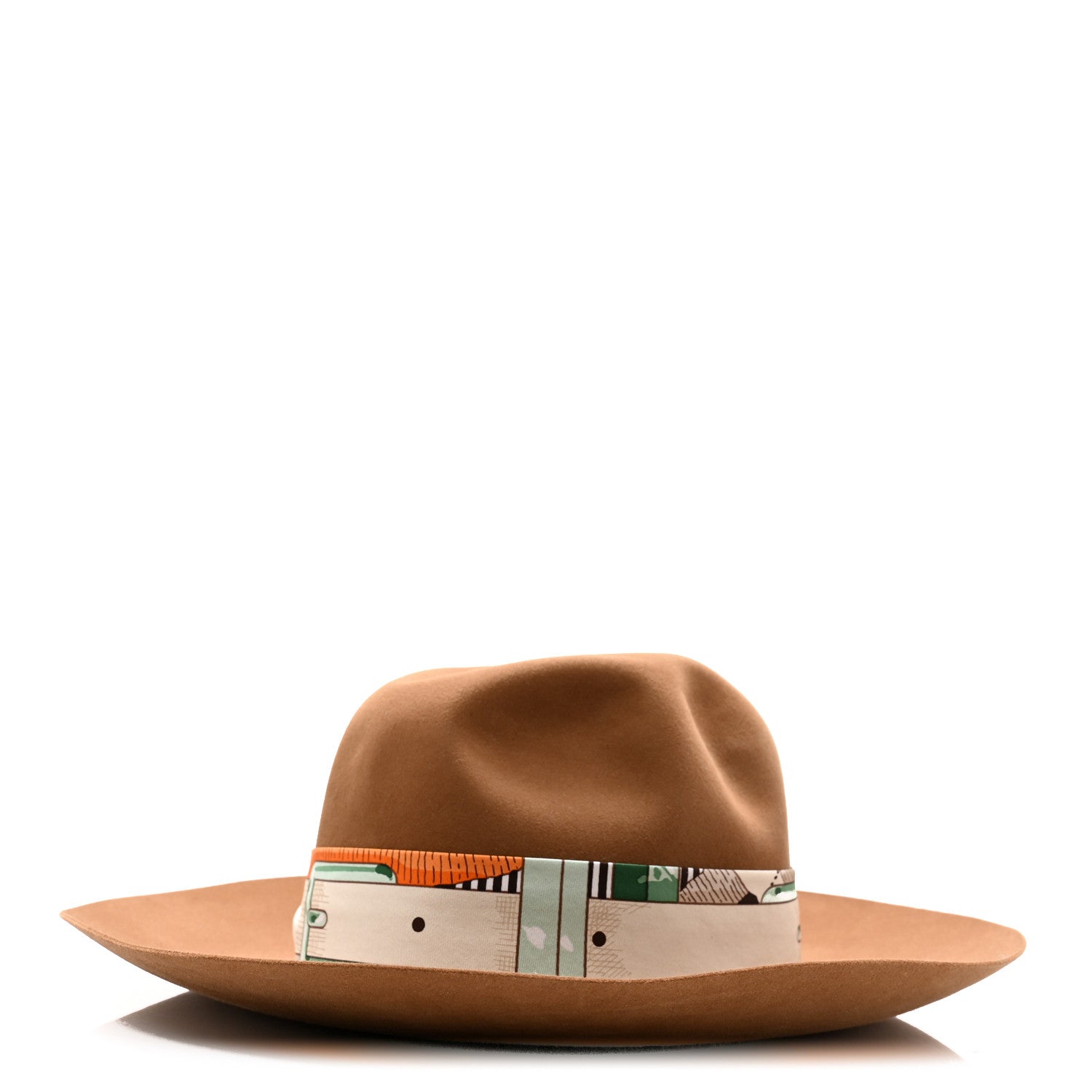 Hermes Rabbit Felt Brides de Gala Francoise Hat 58 Etoupe 1241868 ...