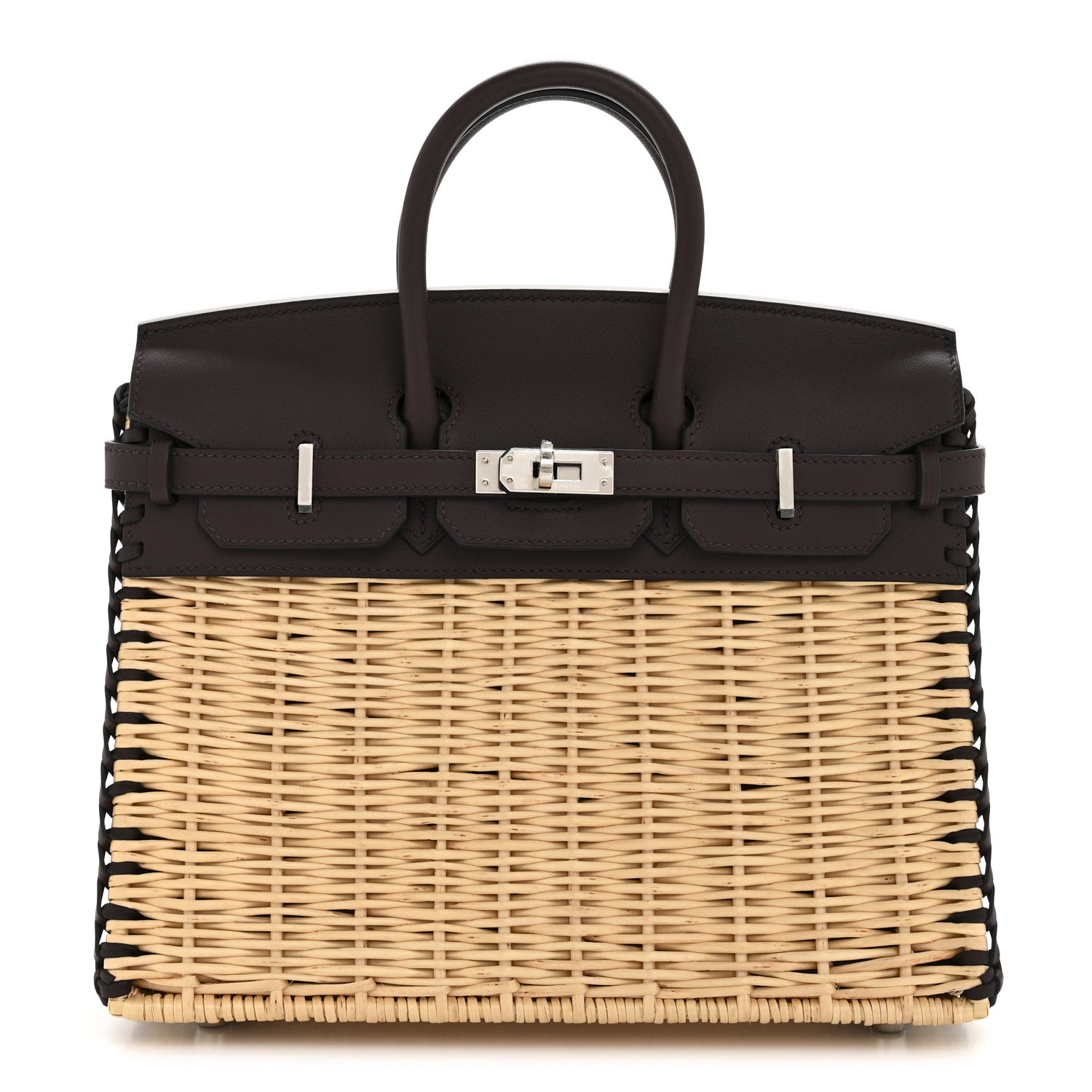 Hermes Wicker Swift Picnic Birkin 25 Naturel Rouge Sellier 1777949 ...