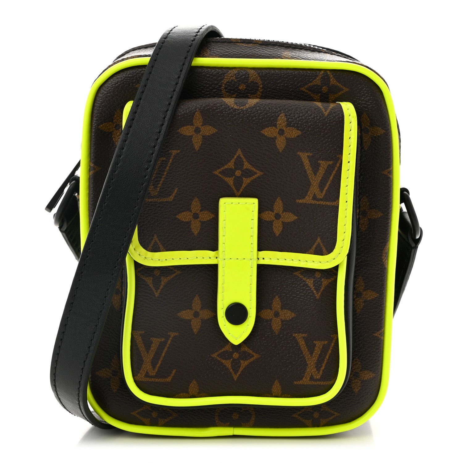 Louis Vuitton Monogram Macassar Christopher Wearable Wallet Fluorescent ...