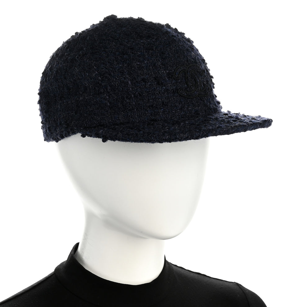 Chanel Tweed CC Cap Hat L Blue 1880838 – FASHIONPHILE
