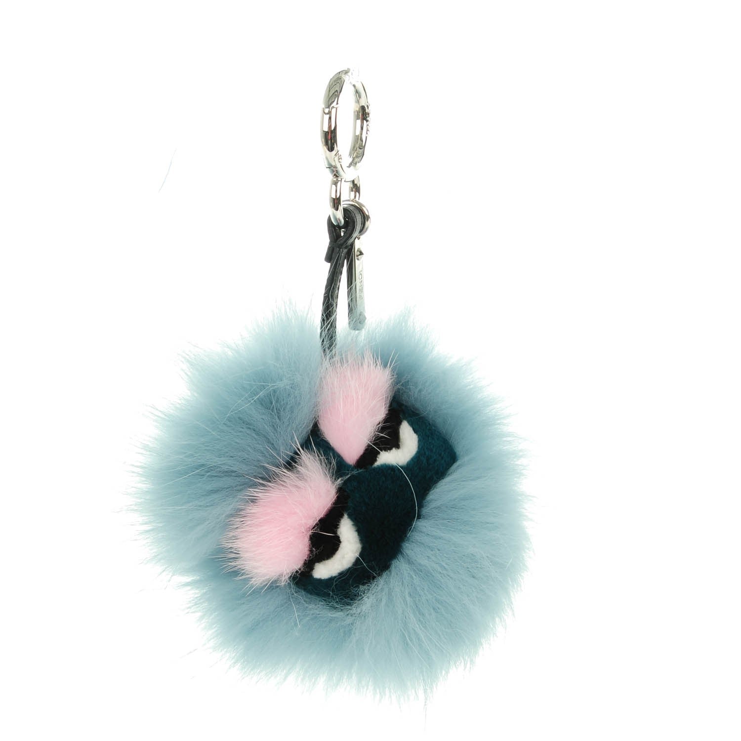 Fendi Fox Mink Rabbit Fur Vitello Flamingo Mini Monster Bag Bug Charm ...