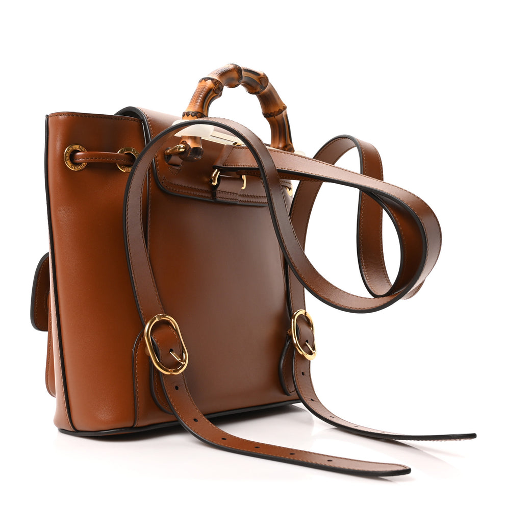 Gucci Calfskin Bamboo Backpack Brown 1832018 – FASHIONPHILE