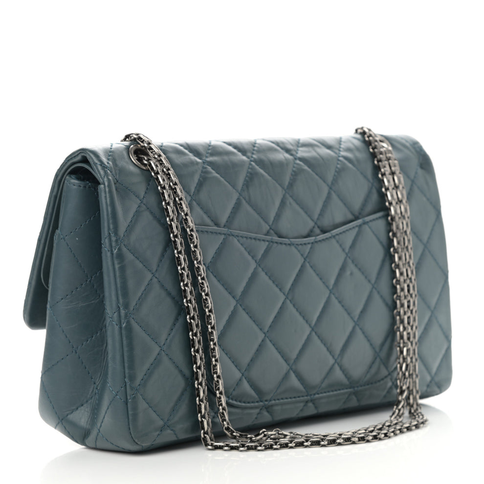 Chanel Aged Calfskin Quilted 2.55 Reissue 227 Green 1041825 – FASHIONPHILE