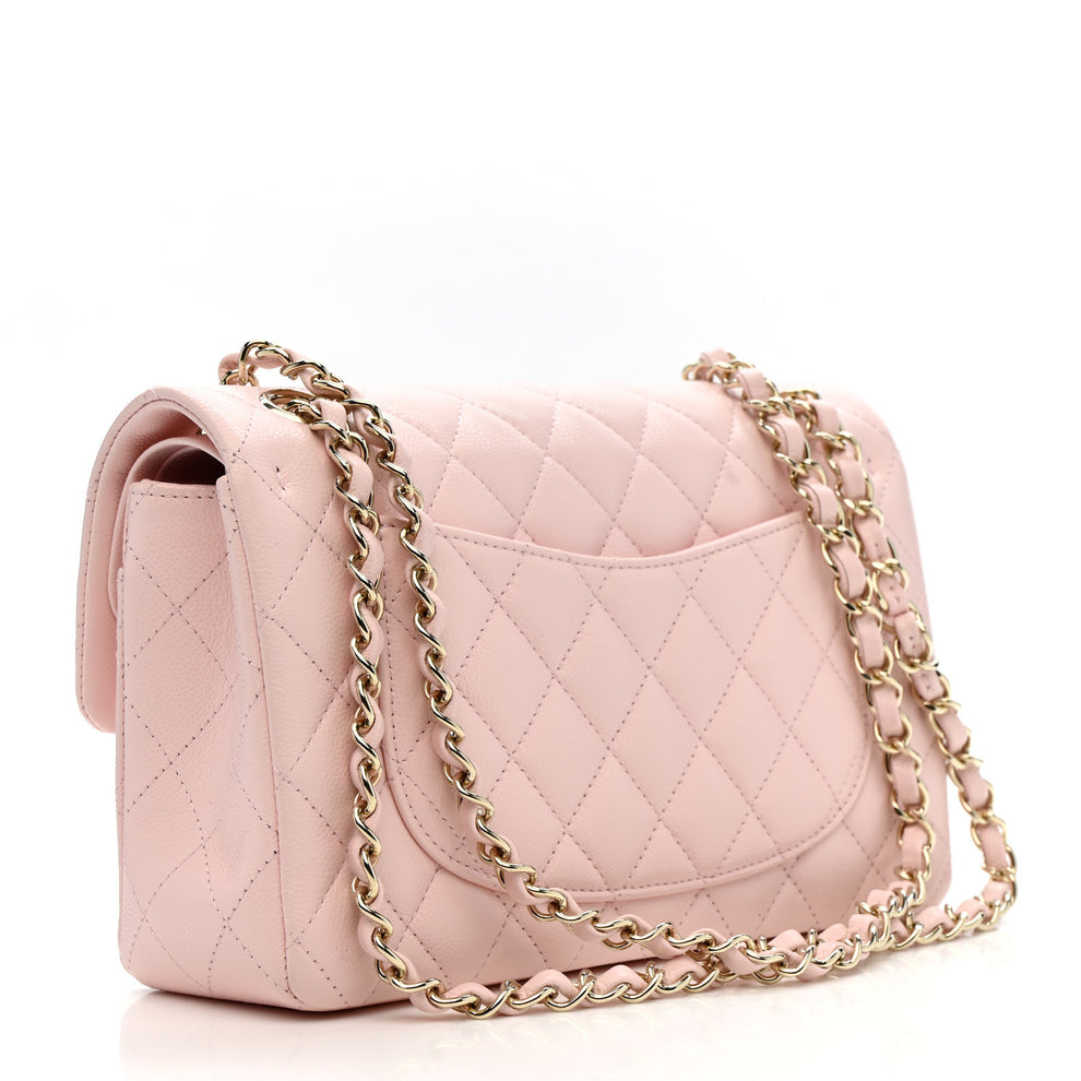 Chanel Caviar Quilted Small Double Flap Light Pink 1792899 – FASHIONPHILE