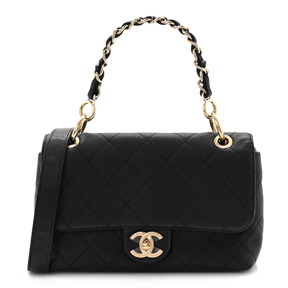 Chanel Caviar Quilted City Walk Flap Black 1783217 – FASHIONPHILE
