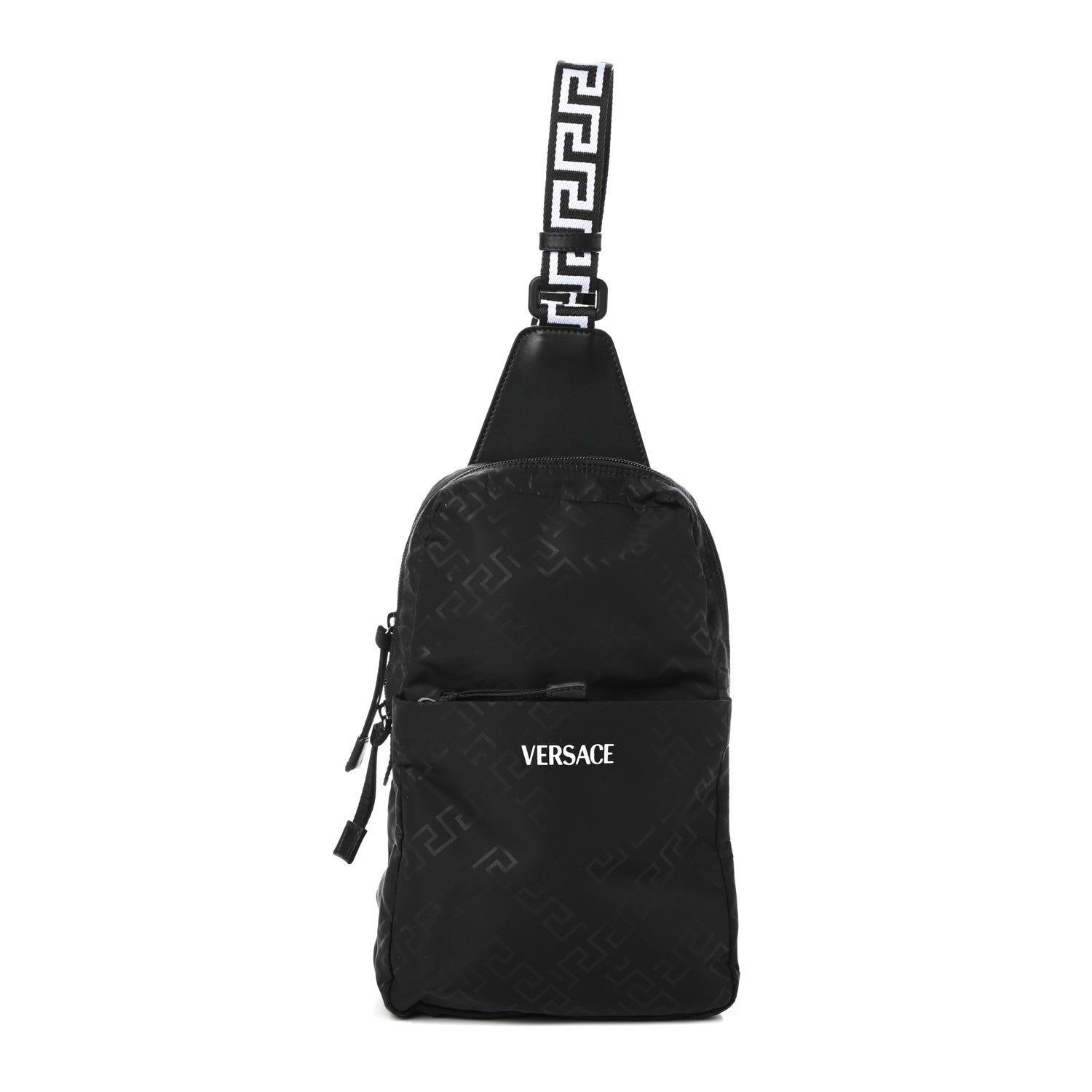 Versace Nylon Sling Bag Black 759360 – FASHIONPHILE