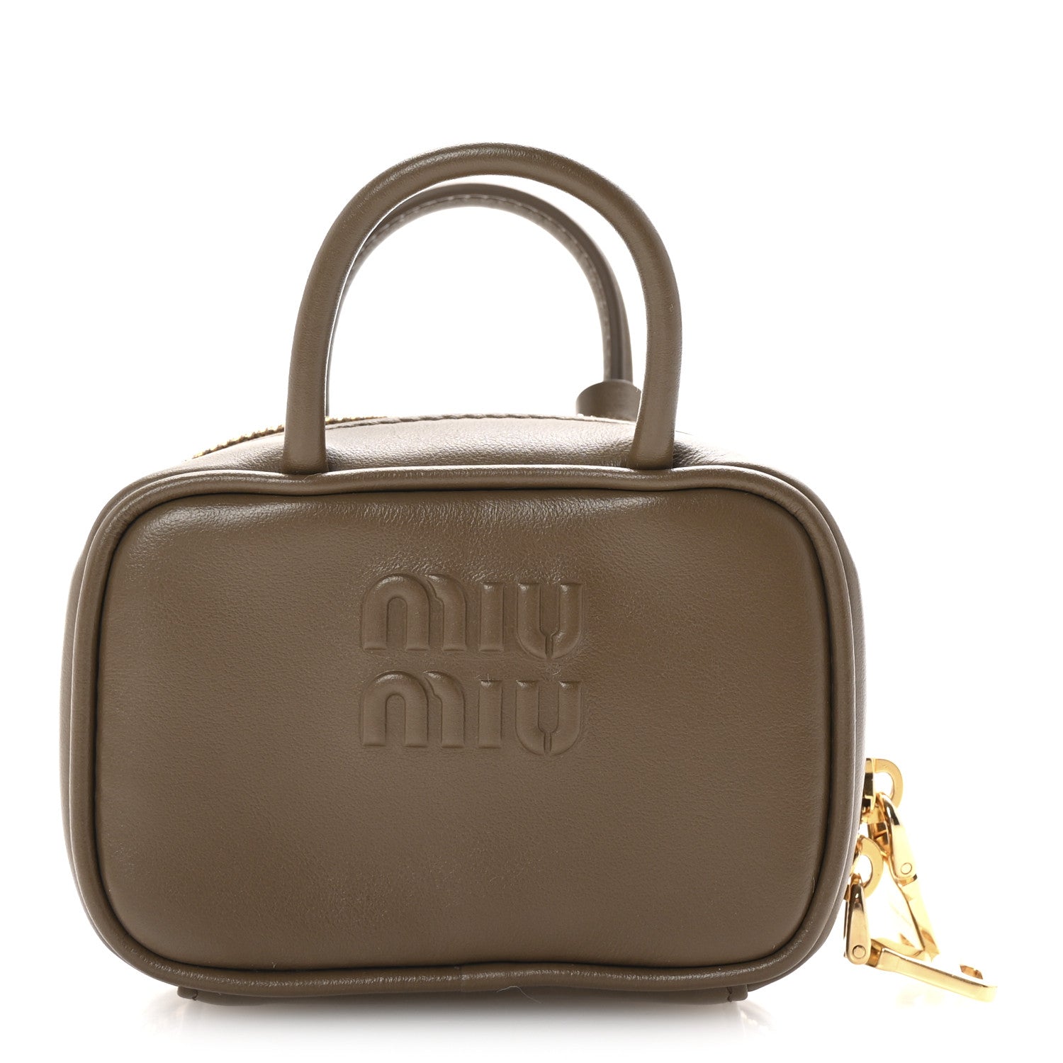 Miu Miu Calfskin Beau Micro Bag Tundra 1718864 – FASHIONPHILE