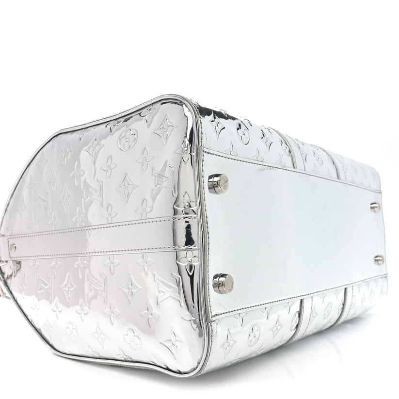 Louis Vuitton Monogram Mirror Keepall Bandouliere 45 Silver 1746859 ...