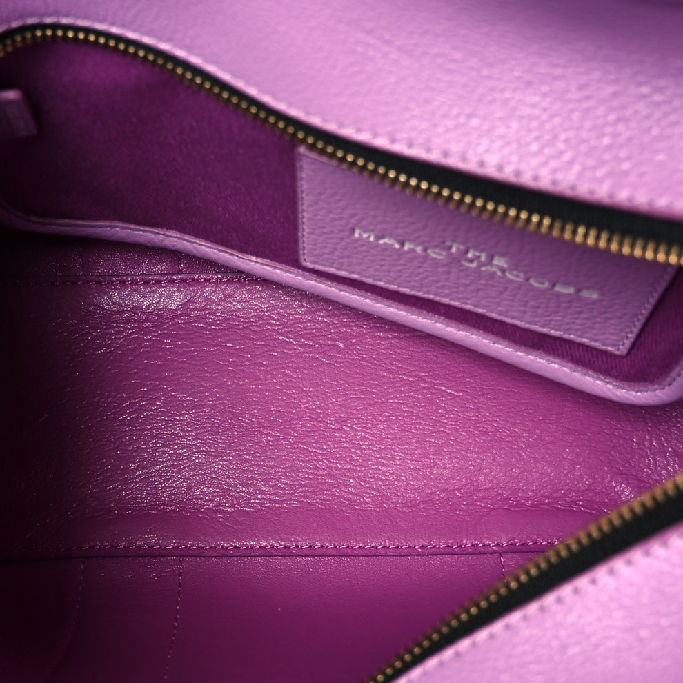 Marc Jacobs Grained Calfskin Small The Tote Bag Regal Orchid 1796445 ...