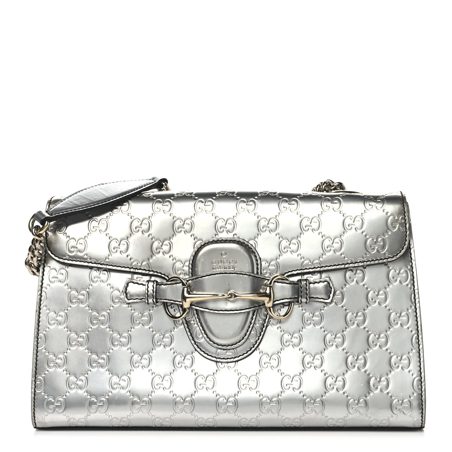 Gucci Shine Guccissima Medium Emily Chain Shoulder Bag Sasso 1778317 ...
