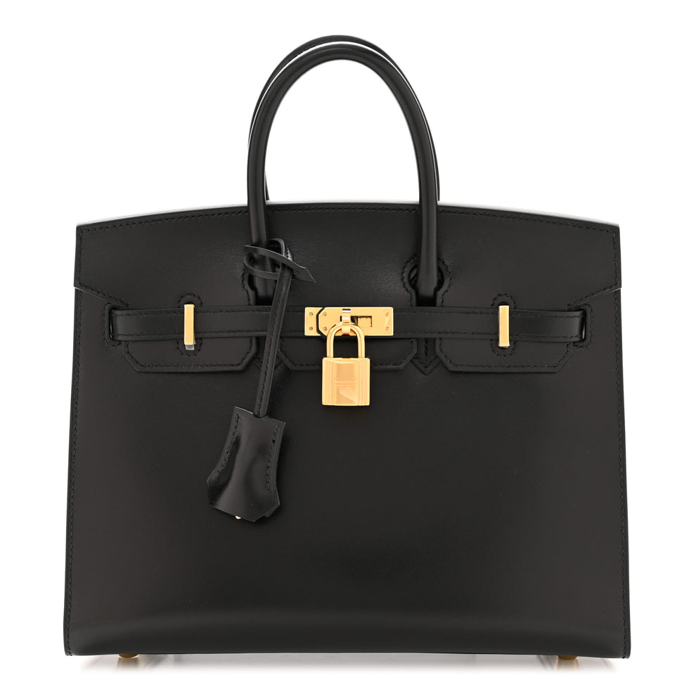 Hermes Box Birkin Sellier 25 Black 1305645 – FASHIONPHILE