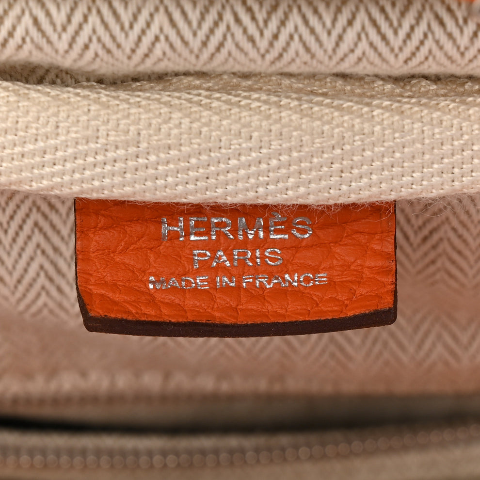 Hermes Taurillon Clemence Victoria II 35 Orange 1794041 – FASHIONPHILE