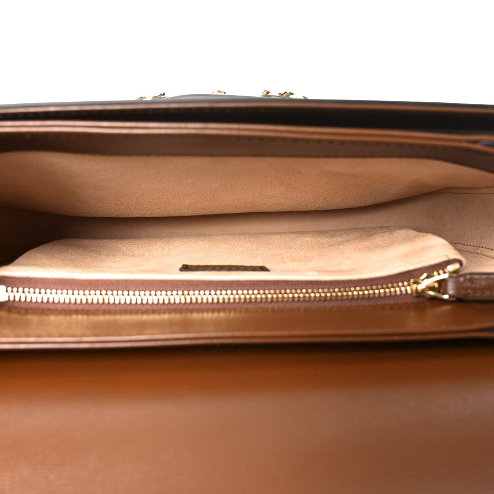 Gucci GG Supreme Monogram Horsebit 1955 Shoulder Bag Beige Brown Sugar ...