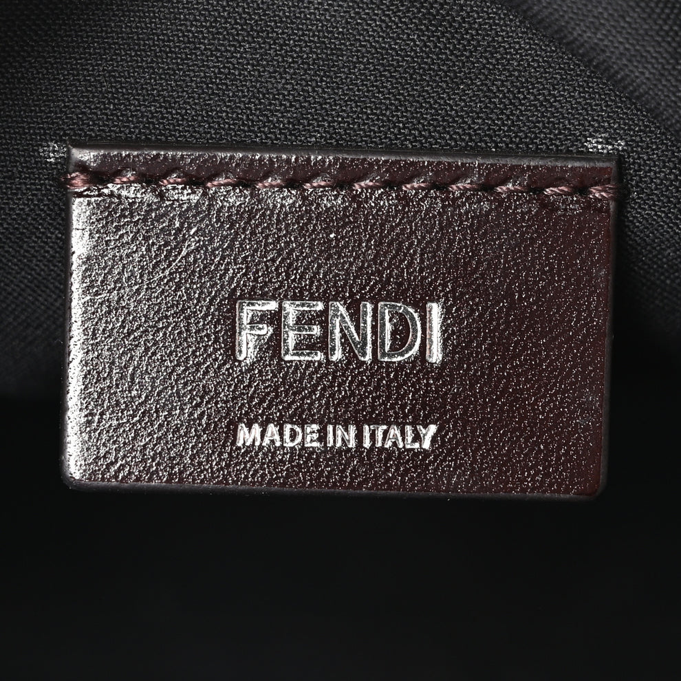 Fendi Shiny Glazed Fabric Vitello Cover FF 1974 Logo Medium Camera Case ...
