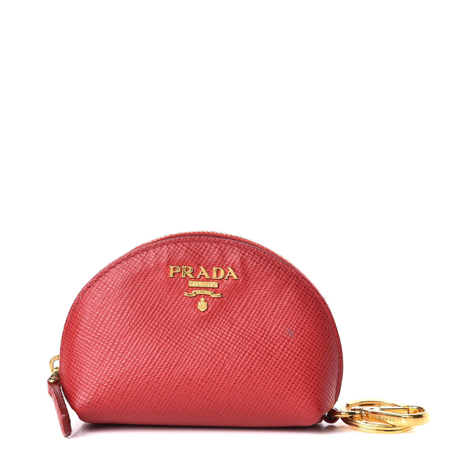 Prada Saffiano Metal Coin Purse Fuoco 435548 – FASHIONPHILE