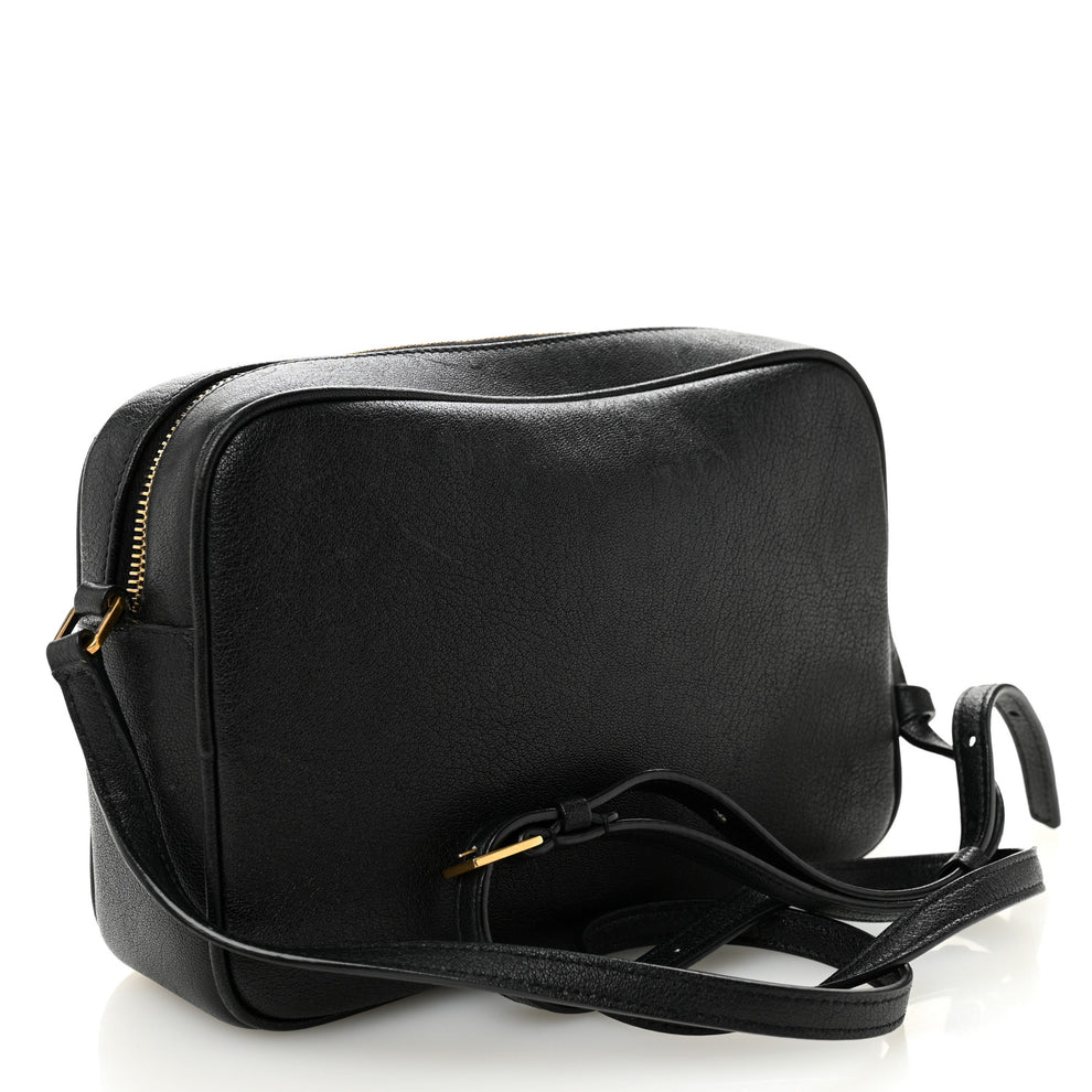 Saint Laurent Grained Lambskin Monogram Lou Camera Bag Black 1790824 ...
