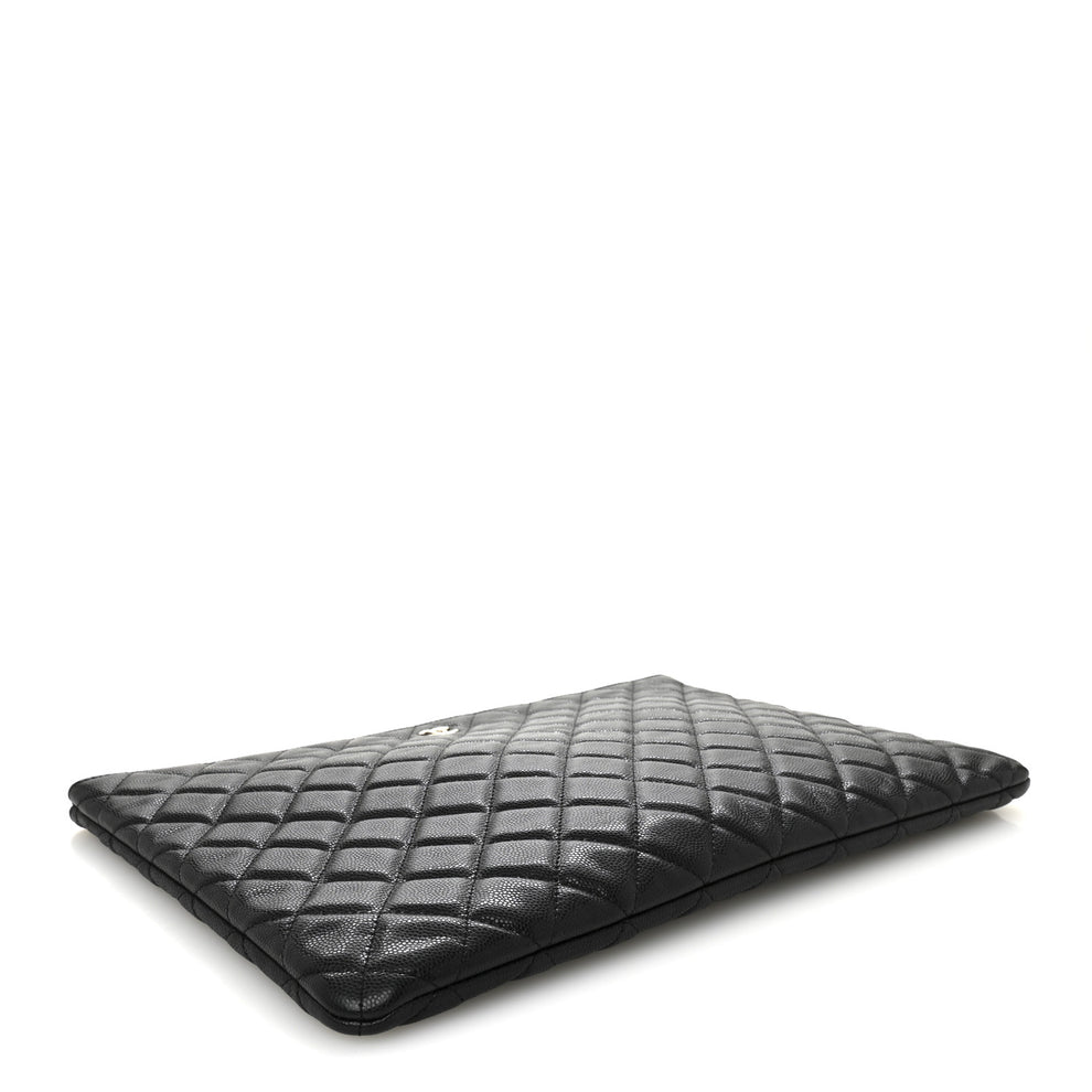 Chanel Caviar Quilted Large Cosmetic Case Black 1844281 – FASHIONPHILE