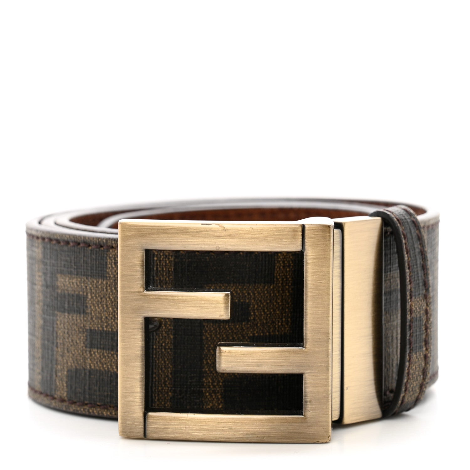 Fendi Zucca Belt Tobacco 1662067 – FASHIONPHILE