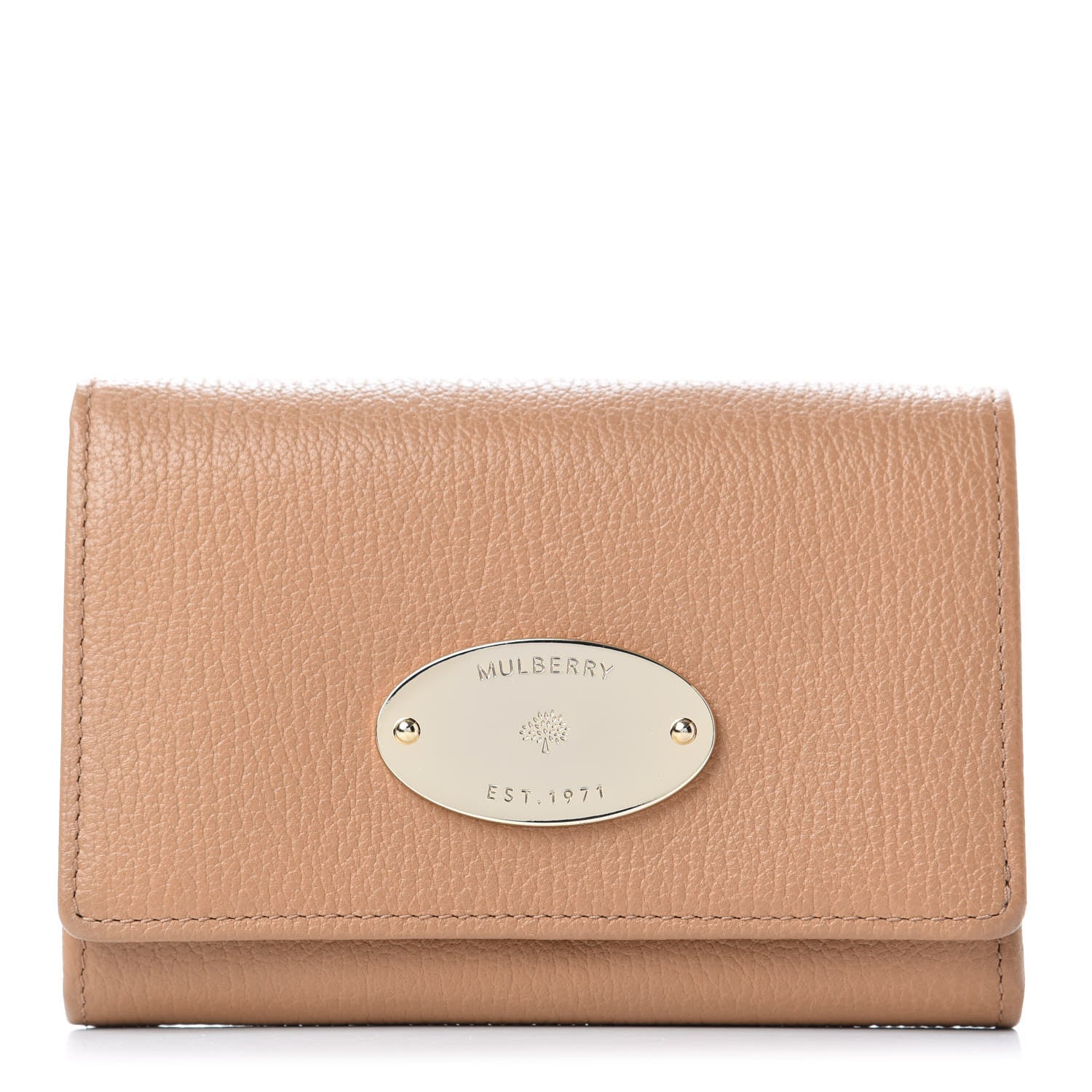 Mulberry Glossy Goatskin French Purse Wallet Beige 702097 – FASHIONPHILE