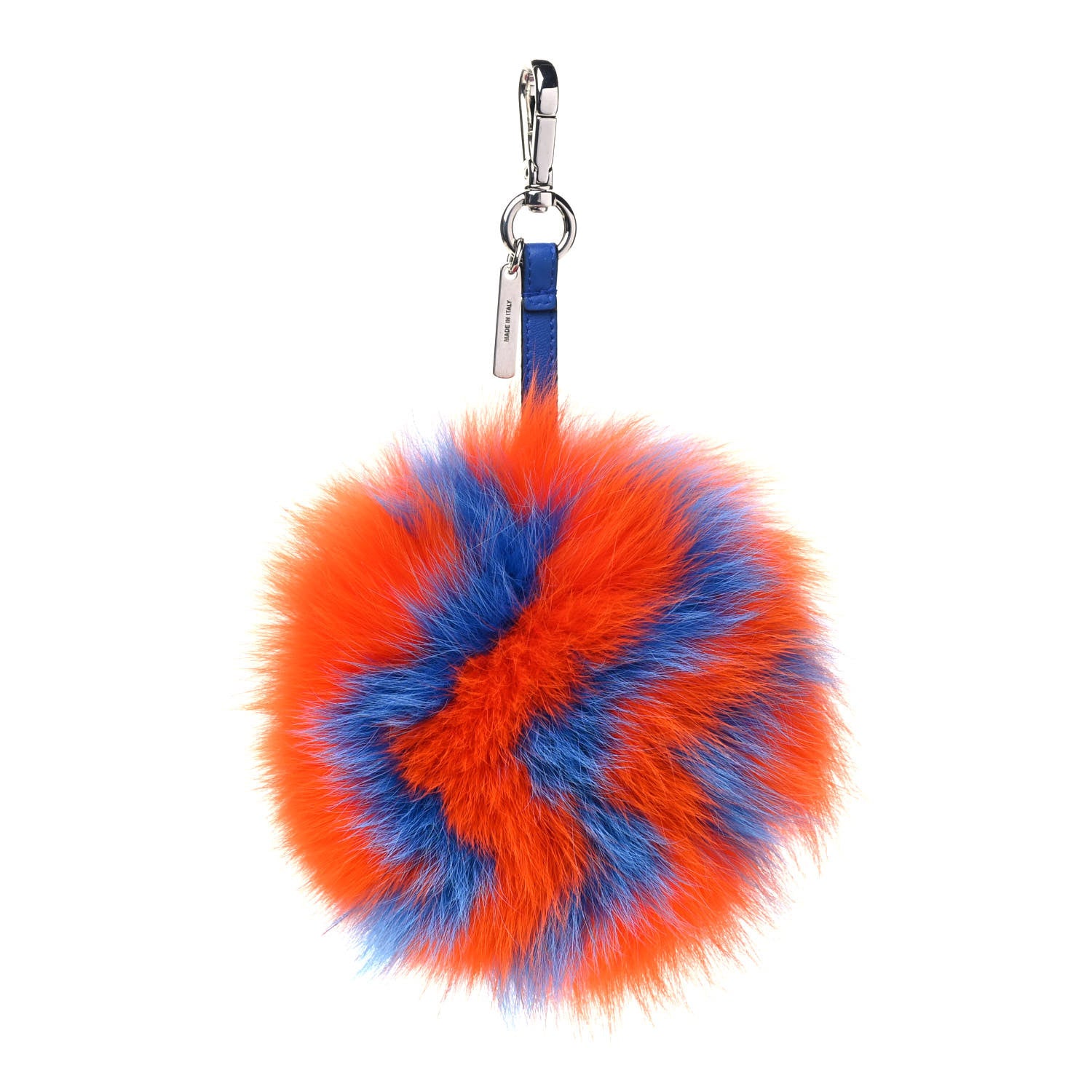 Fendi Fox Fur Hypnoteyes Pom Pom Bag Charm Blue Orange 823973 ...