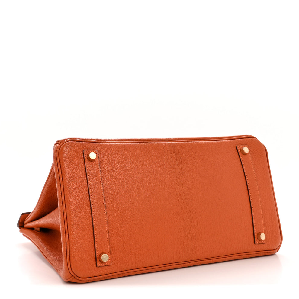 Hermes Chevre de Coromandel Birkin 35 Potiron 1796649 – FASHIONPHILE