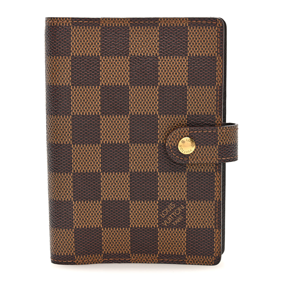 Louis Vuitton Damier Ebene Small Ring Agenda Cover 1881984 – FASHIONPHILE