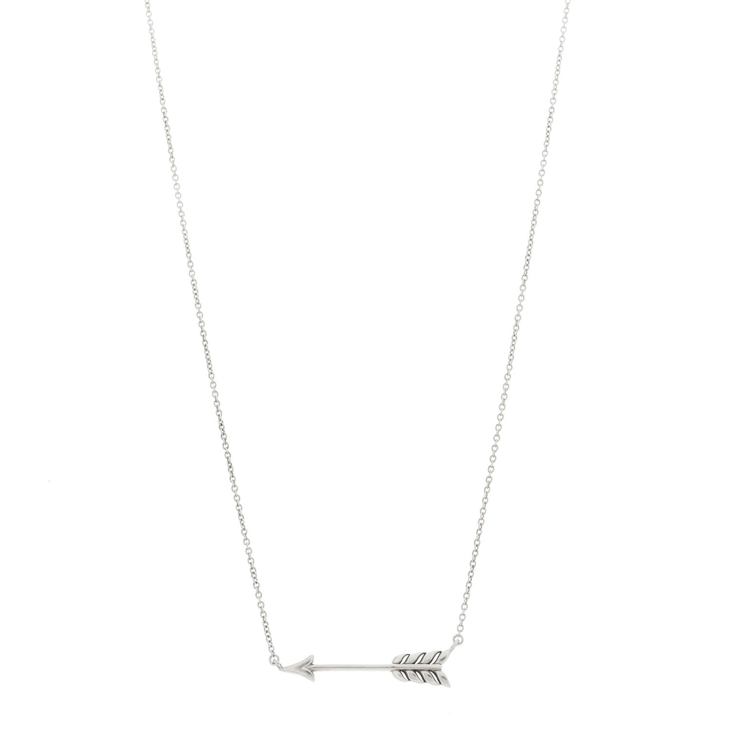 Tiffany Sterling Silver Paloma's Graffiti Arrow Pendant Necklace ...