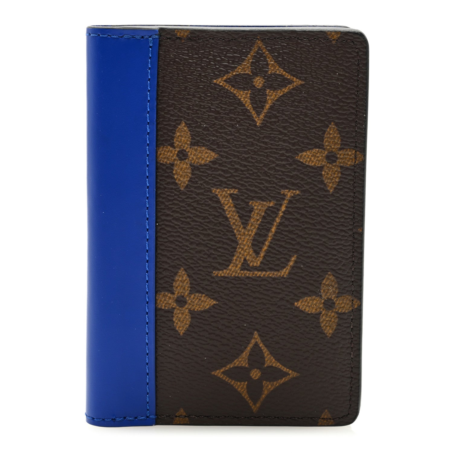 Louis Vuitton Monogram Macassar Pocket Organizer NM Blue 1484928 ...
