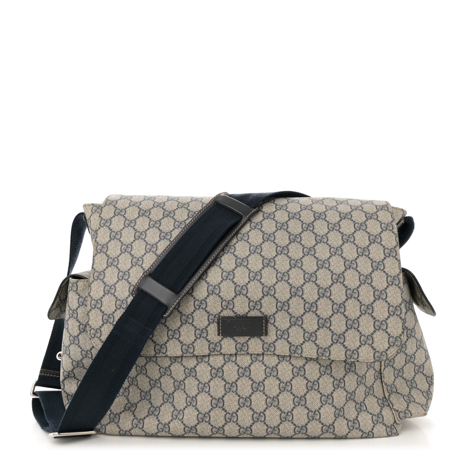 Gucci GG Plus Monogram Messenger Diaper Bag Navy 1715878 – FASHIONPHILE