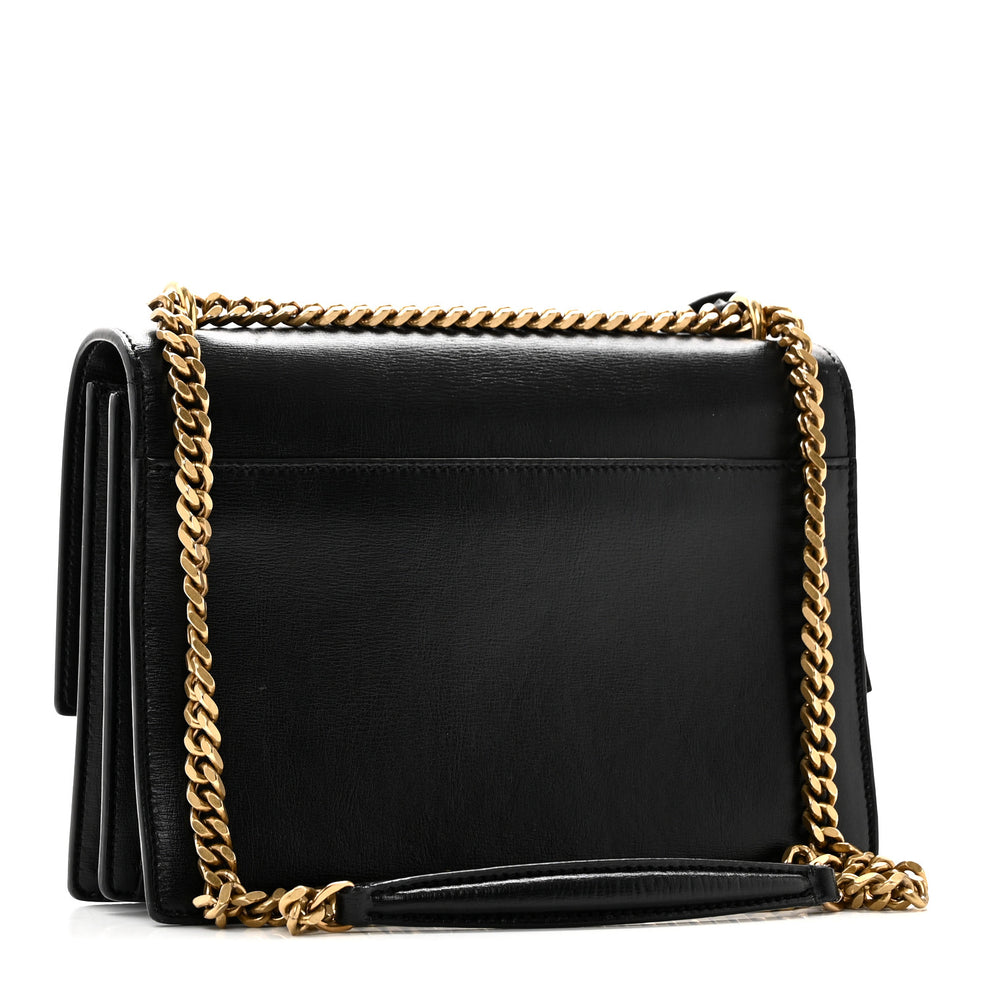 Saint Laurent Calfskin Medium Monogram Sunset Black 1798203 – FASHIONPHILE