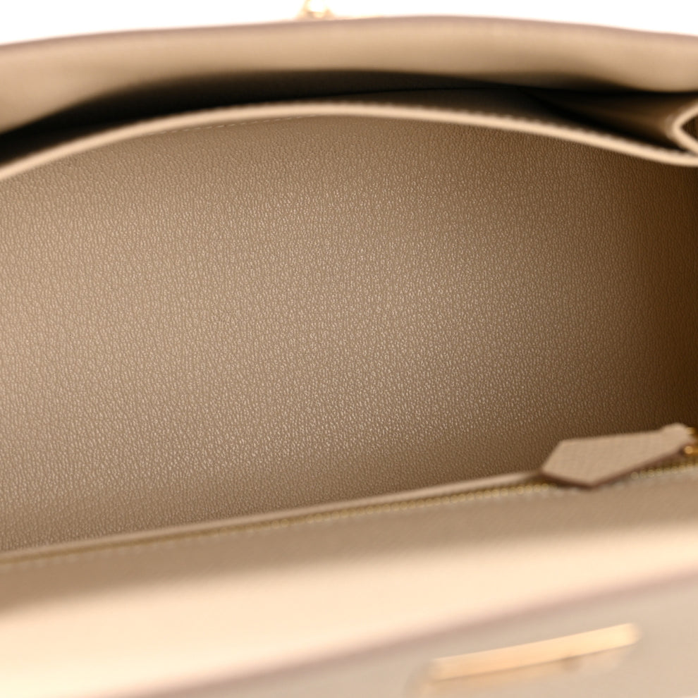 Hermes Epsom Kelly Sellier 25 Craie 1788770 – FASHIONPHILE